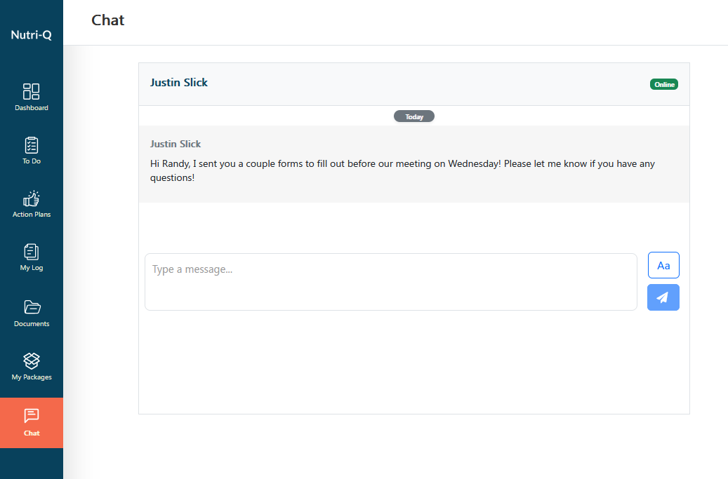 Practitioner-Client Messaging – Nutritional Therapy Association - Nutri-Q